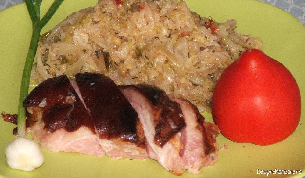 Ciolan afumat la cuptor cu varza noua calita